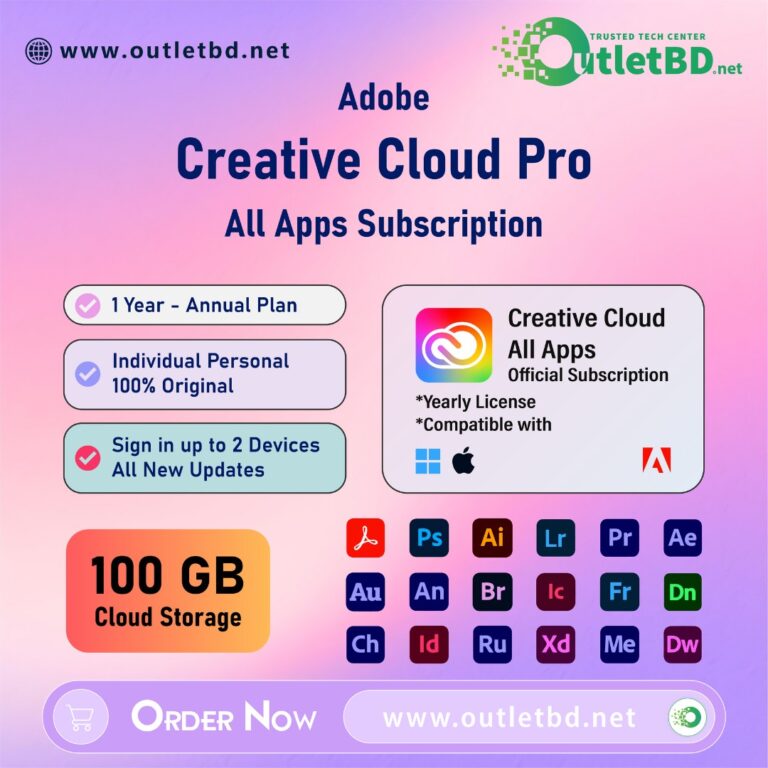 Adobe Creative Cloud Pro - All Apps Subscription for Personal Email ...
