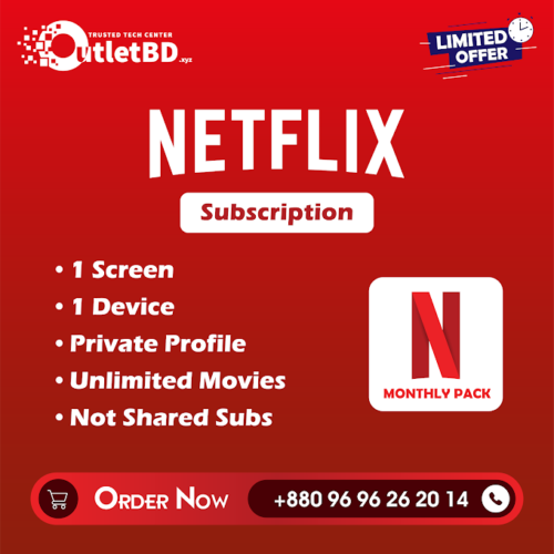 Netflix Premium 4K HDR Streaming Subscription | OutletBD Trusted Tech ...